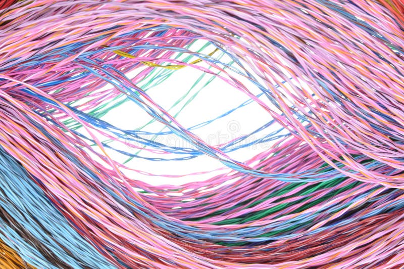 Color wires stock photo. Image of communication, connection - 50015696