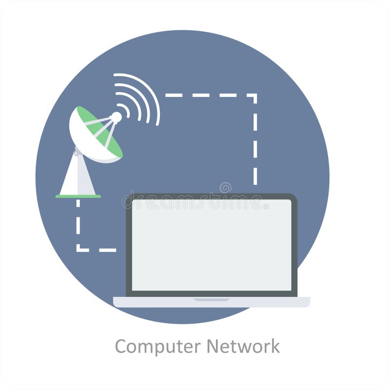 Computer Network stock vector. Illustration of network - 264951034