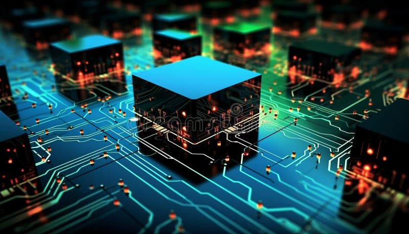 Computer Network Computer Security Stock Illustration - Illustration of ...