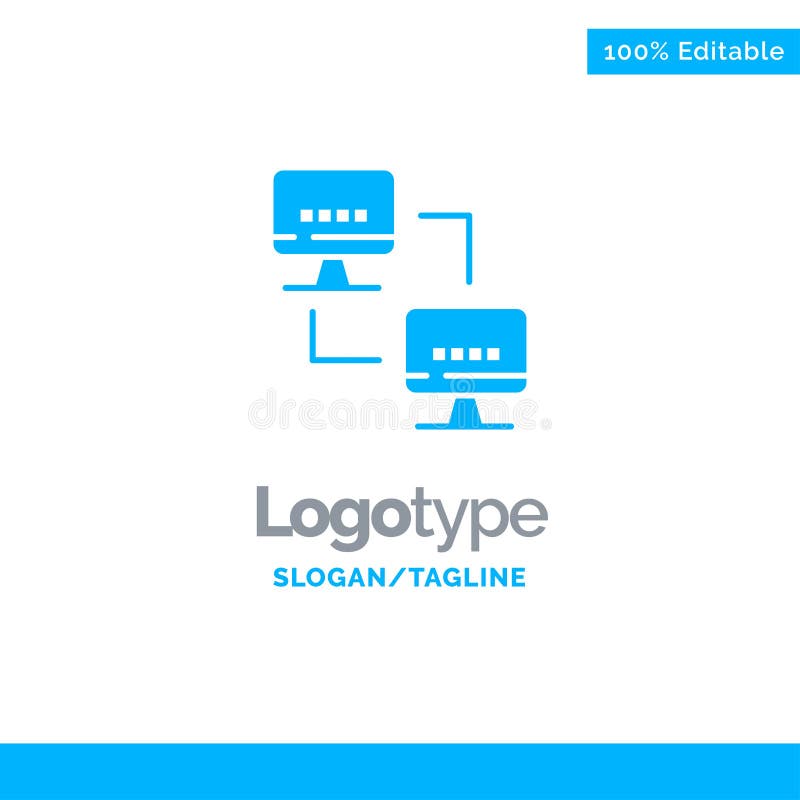 Computer, Network, Computing, Computers Blue Business Logo Template ... Computer, Network, Computing, Computers Blue Business Logo Template ...
