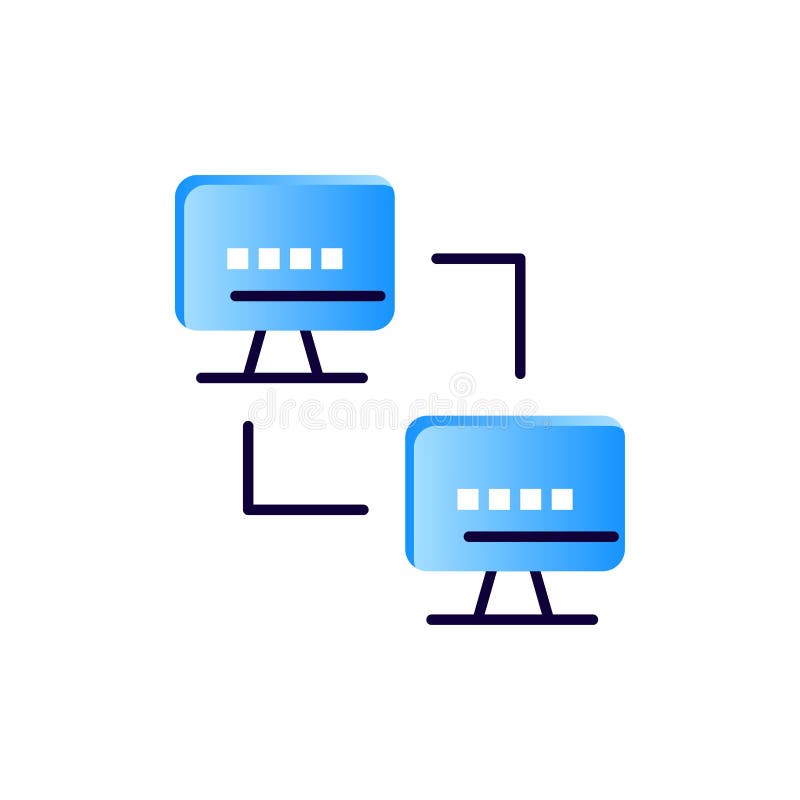 Computer, Network, Computing, Computers Flat Color Icon. Vector Icon ...