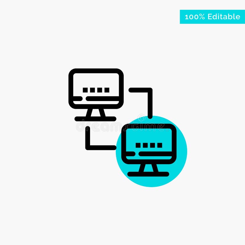 Computer, Network, Computing, Computers Turquoise Highlight Circle ...