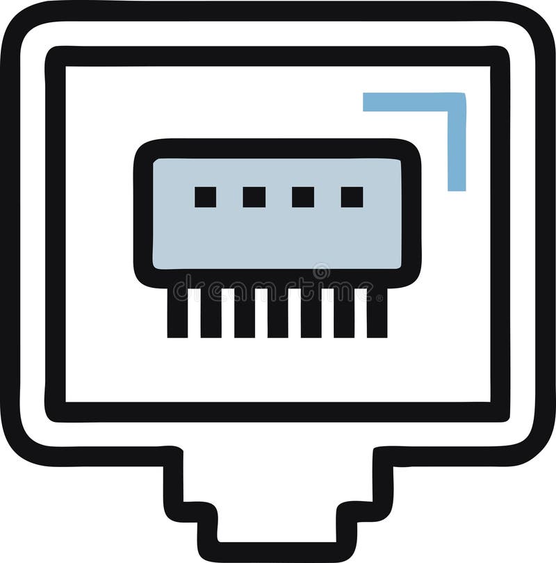 Computer Network Connection Icon – Internet, Data Sharing & Networking ...