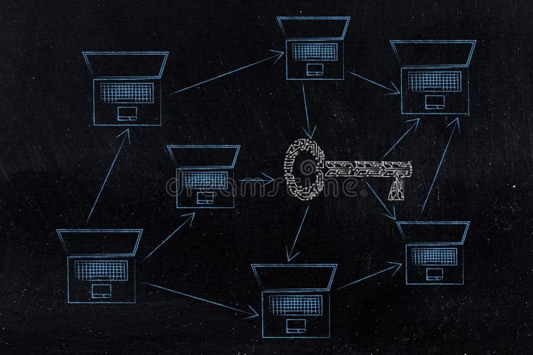 Computer Network with Connections in and Out of an Electronic Ci Stock ...