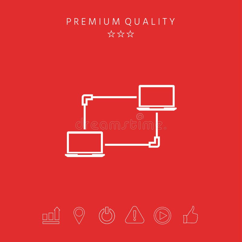 Computer Network, Data Exchange, Transfer Concept Icon Stock Vector ...