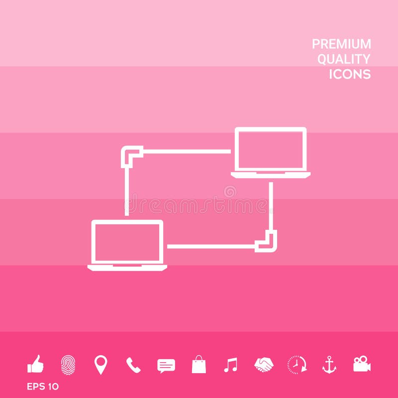 Computer Network, Data Exchange, Transfer Concept Icon Stock Vector ...