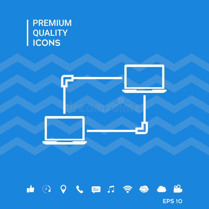 Computer Network, Data Exchange, Transfer Concept Icon Stock Vector ...