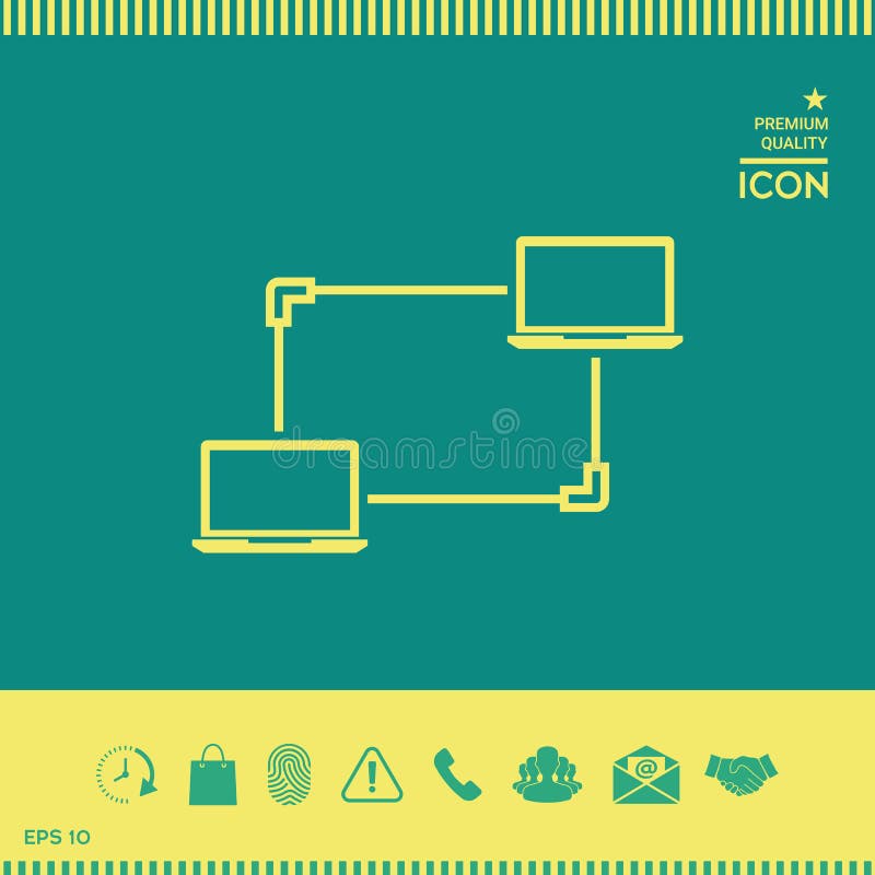 Computer Network, Data Exchange, Transfer Concept Icon Stock Vector ...