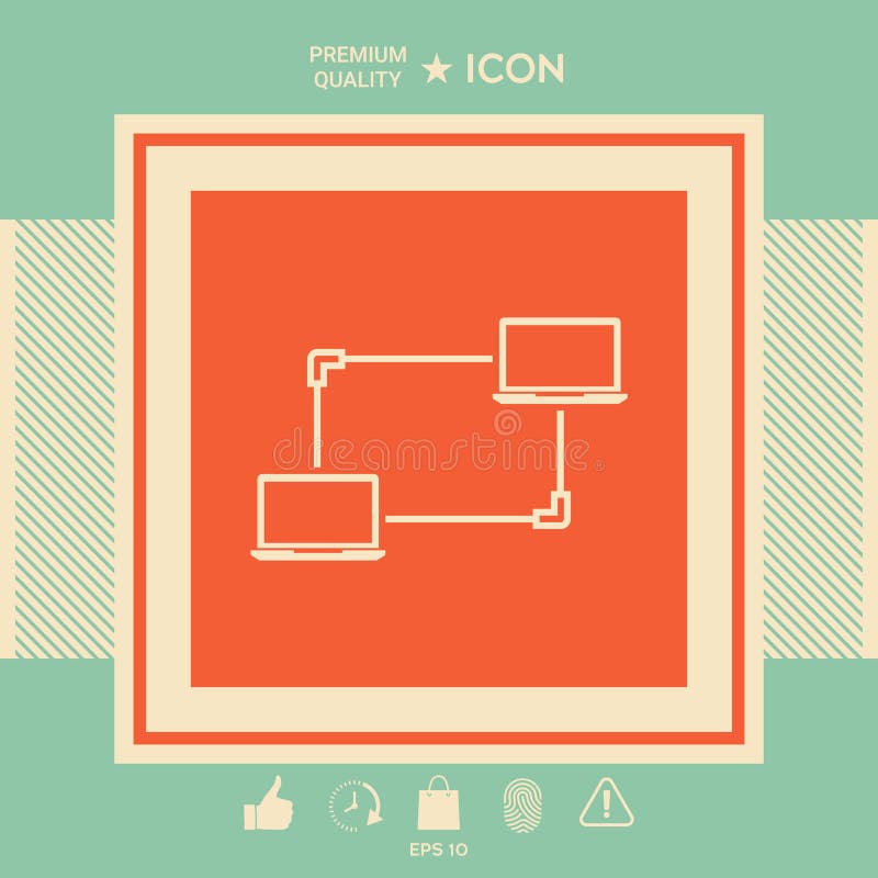 Computer Network, Data Exchange, Transfer Concept Icon Stock Vector ...