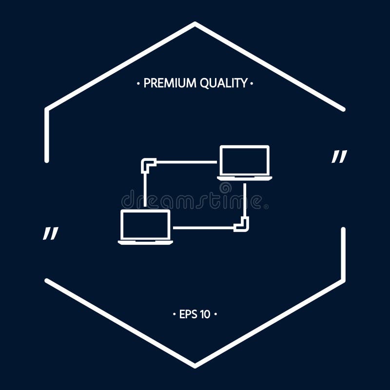 Computer Network, Data Exchange, Transfer Concept Icon Stock Vector ...
