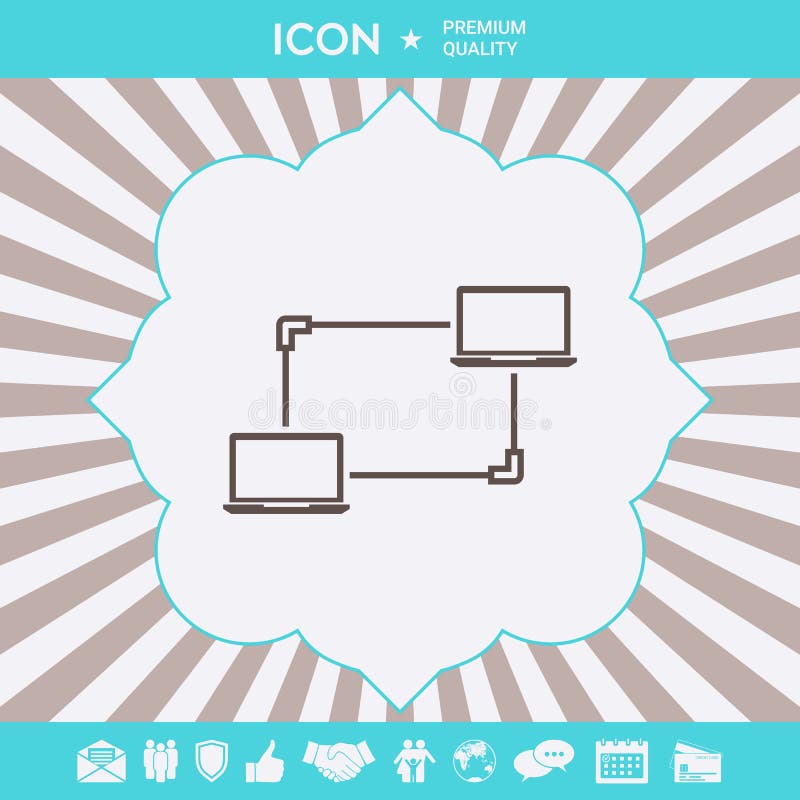 Computer Network, Data Exchange, Transfer Concept Icon Stock Vector ...