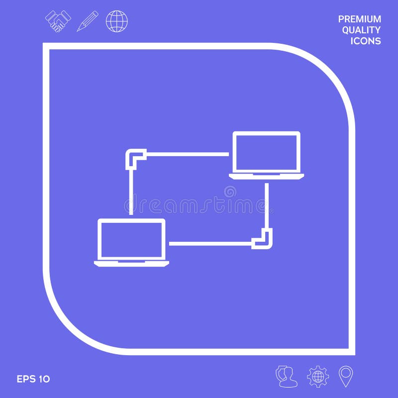 Computer Network, Data Exchange, Transfer Concept Icon Stock Vector ...