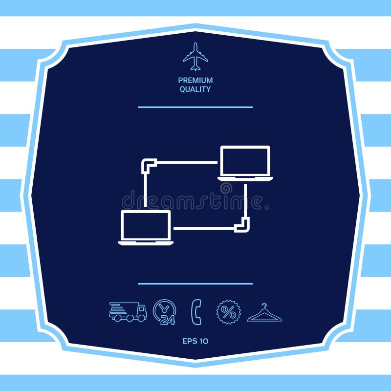 Computer Network, Data Exchange, Transfer Concept Icon Stock ...