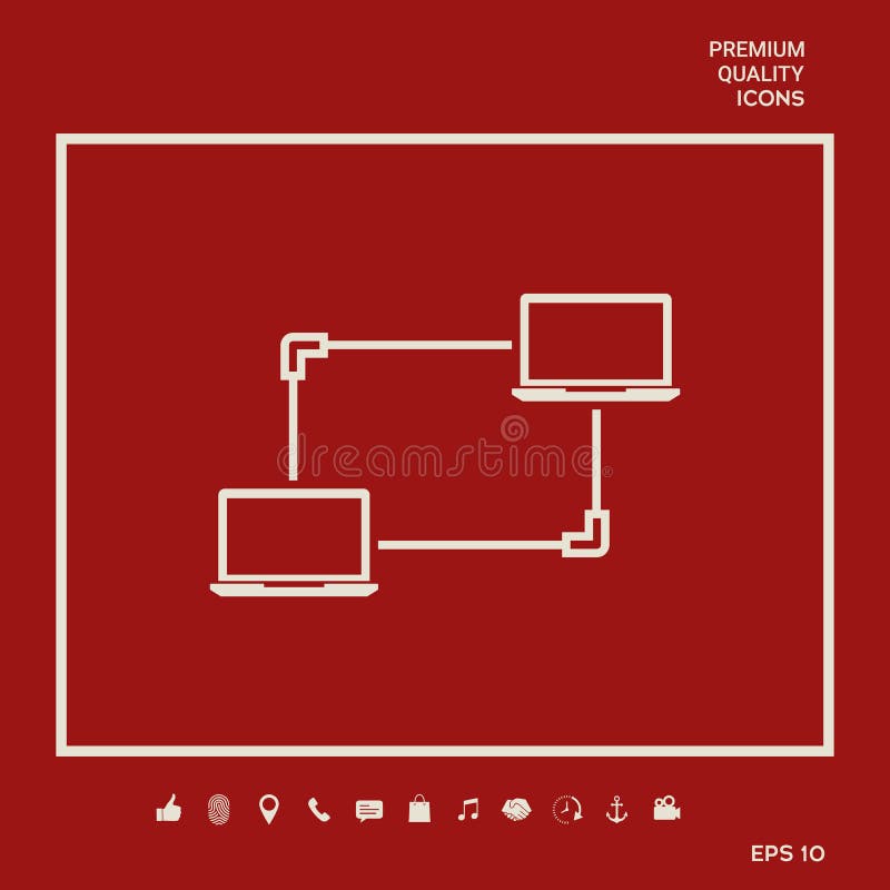 Computer Network, Data Exchange, Transfer Concept Icon Stock Vector ...