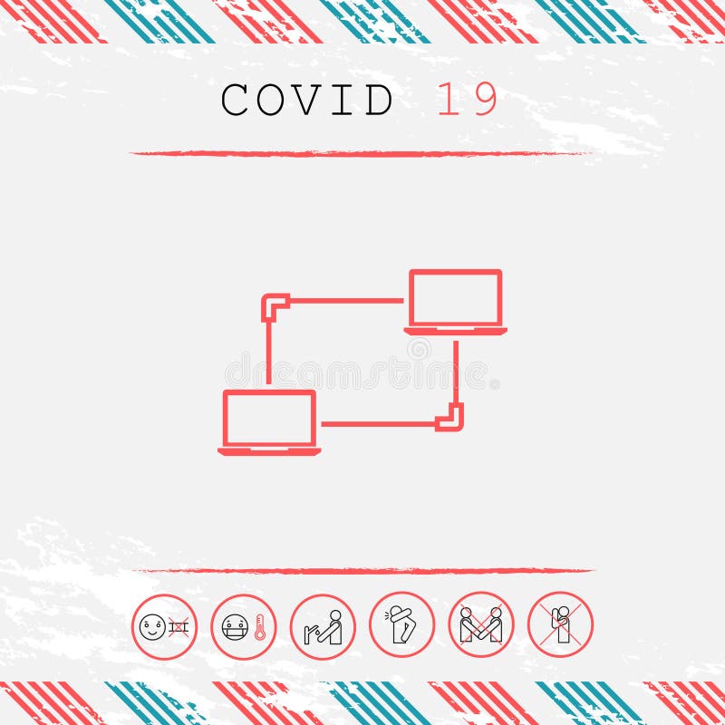 Computer Network, Data Exchange, Transfer Concept Icon Stock Vector ...