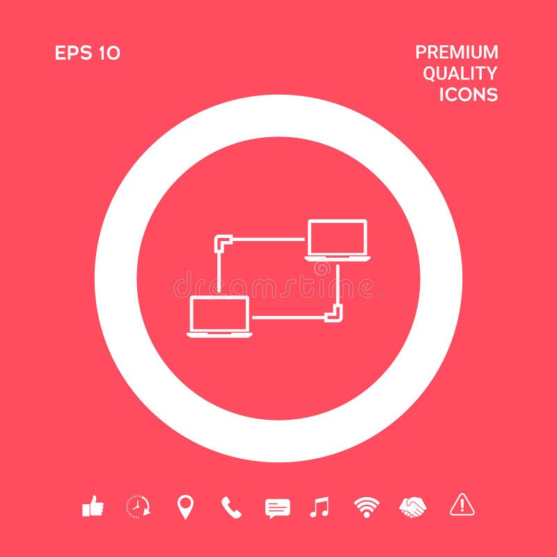 Computer Network, Data Exchange, Transfer Concept Icon Stock Vector ...