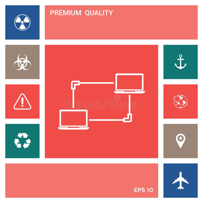Computer Network, Data Exchange, Transfer Concept Icon Stock Vector ...