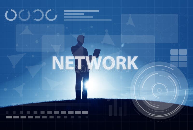 Network Computer System Connection Concept Stock Photo - Image of ...