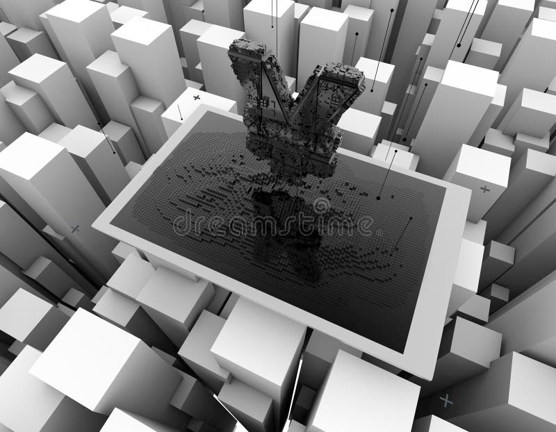 Computer Network Digital Technology, Financial Data Transmission, RMB ...