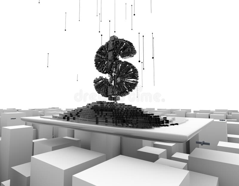 Computer Network Digital Technology, Financial Data Transmission, US ...