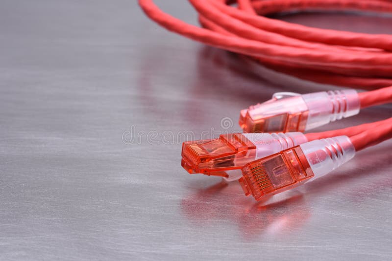 Computer Network Ethernet Cables Stock Photo - Image of cable ...