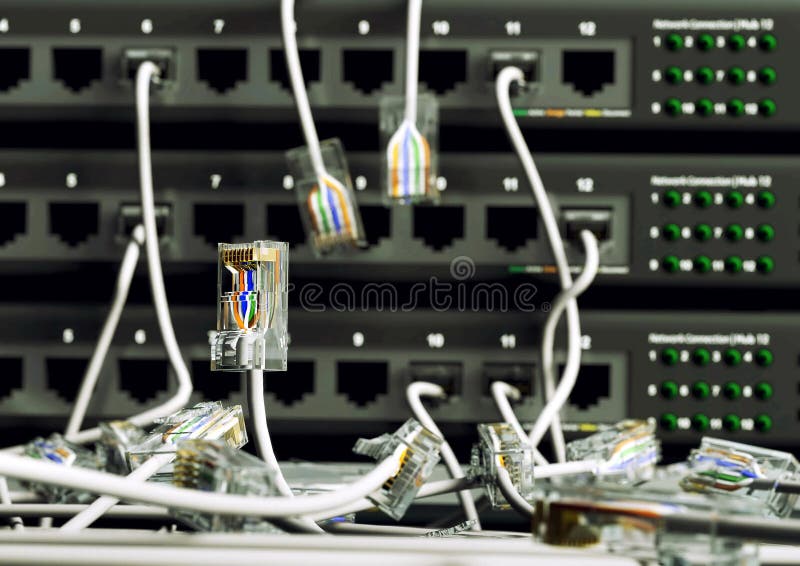 Computer Network Malfunction Stock Illustration - Illustration of ...
