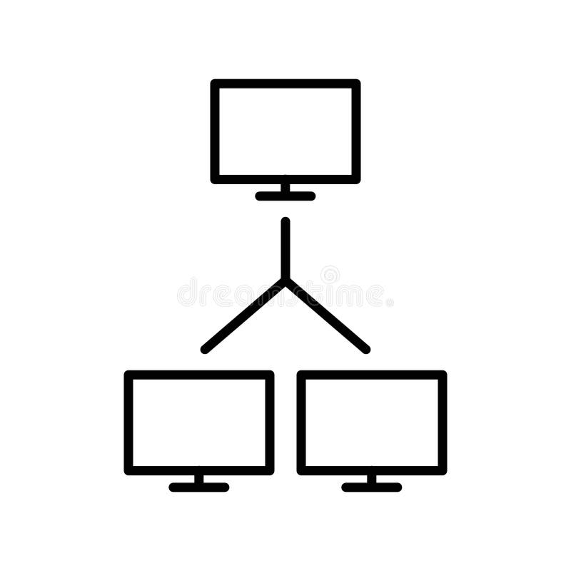 Computer network icon stock vector. Illustration of vector - 330179159