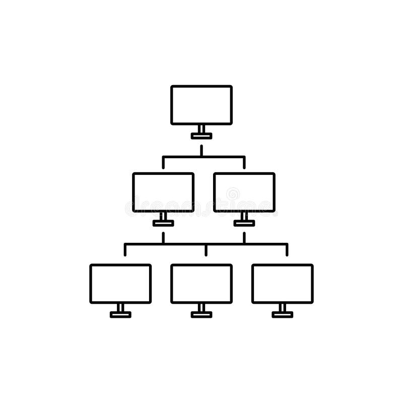 Computer network icon stock vector. Illustration of computer - 330248679