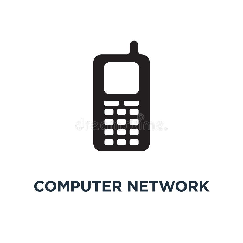 Computer Network Icons Icon. Networking Technology Illustrations Stock ...