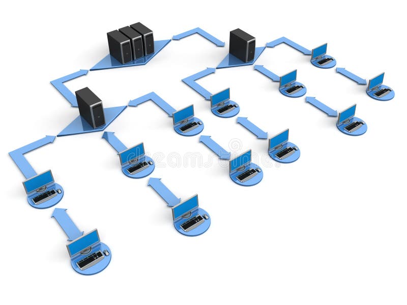 Computer Networking Vector stock vector. Illustration of folder - 37221656