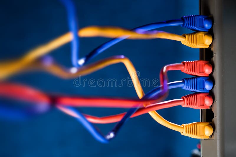 Computer Network and Internet Stock Photo - Image of computer, rj45 ...