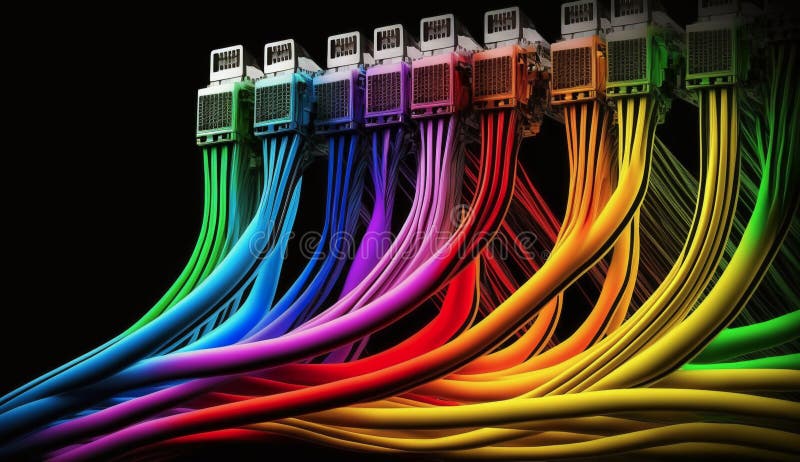 Coloured Cables Stock Illustrations – 28 Coloured Cables Stock ...