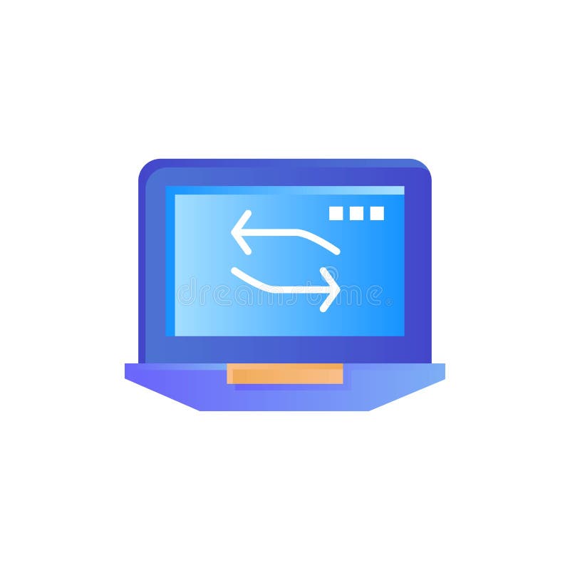 Computer, Network, Laptop, Hardware Flat Color Icon. Vector Icon Banner ...