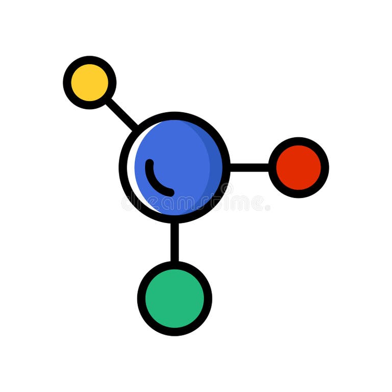 Computer Network Line Colourful Icon. Connection Icon. Stock Vector ...