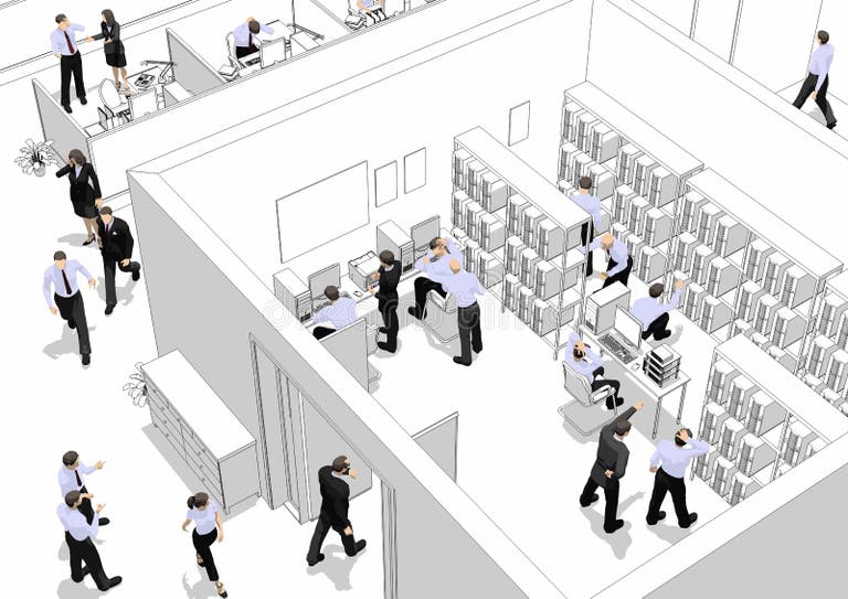 Computer Network Malfunction Stock Illustration - Illustration of ...