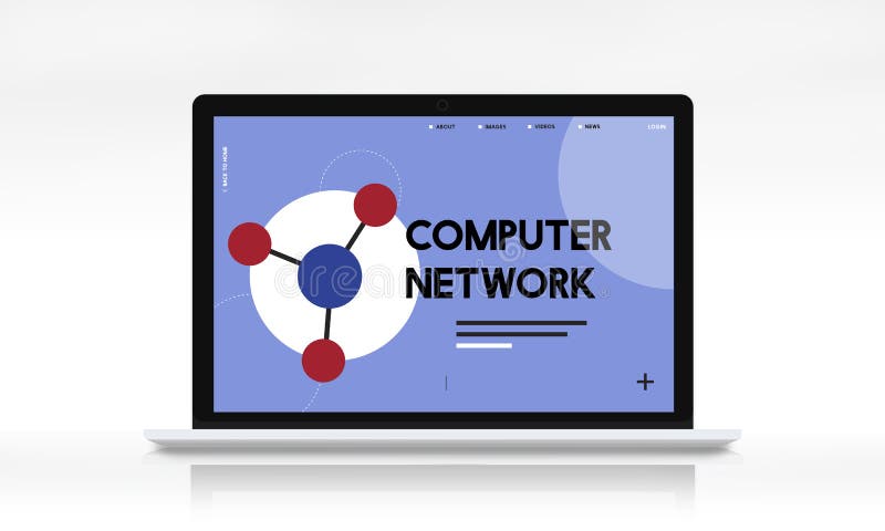 Computer Network Online Digital Technology Stock Illustration ...