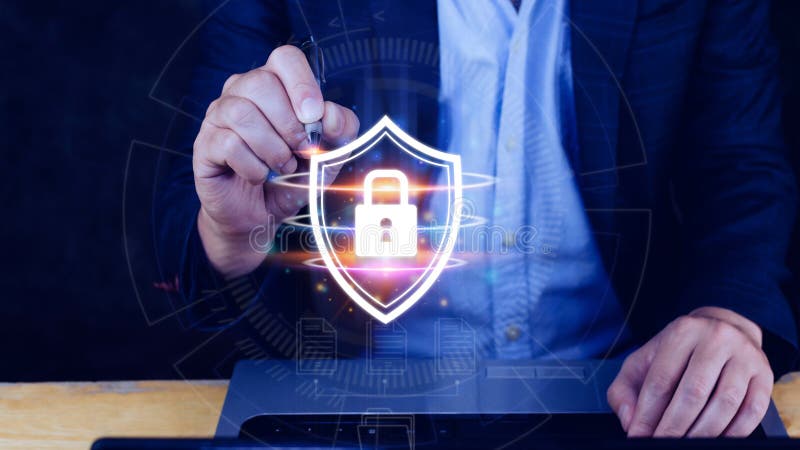 Computer Network Protection, Secure and Safe Your Data Concept ...