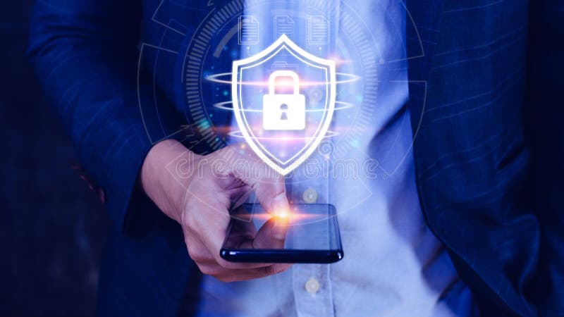 Computer Network Protection Secure And Safe Your Data Concept