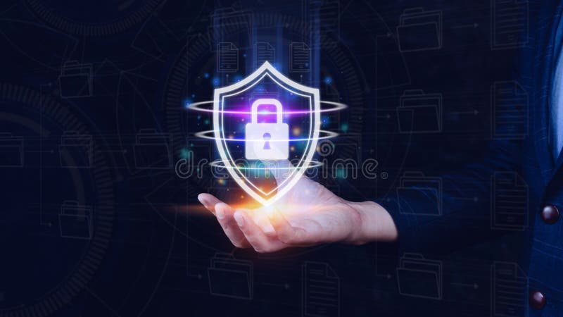 Computer Network Protection Secure And Safe Your Data Concept