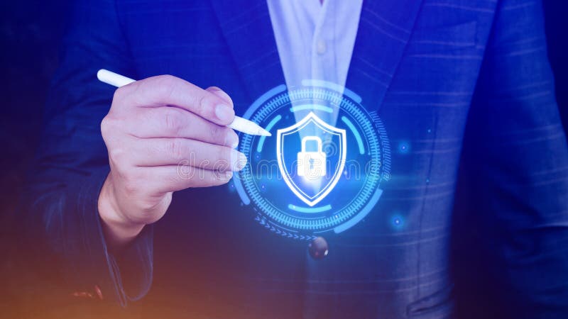 Computer Network Protection, Secure and Safe Your Data Concept ...