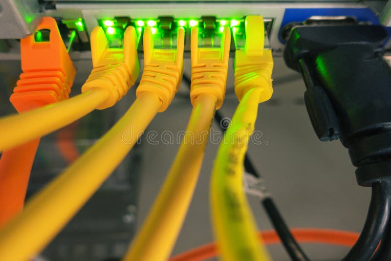 Computer network room stock image. Image of switch, tech - 111573237