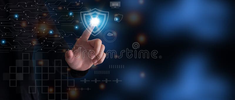 Computer Network Security Protect and Secure Your Data Concept Stock ...