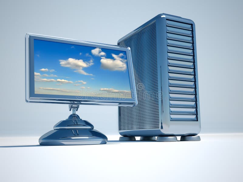 Network computer server stock illustration. Illustration of work - 11656752