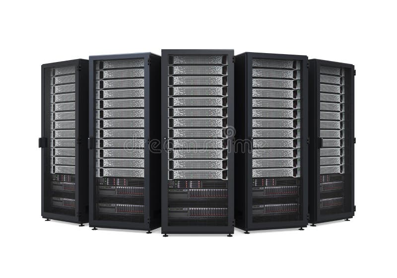 Computer server unit stock illustration. Illustration of security ...