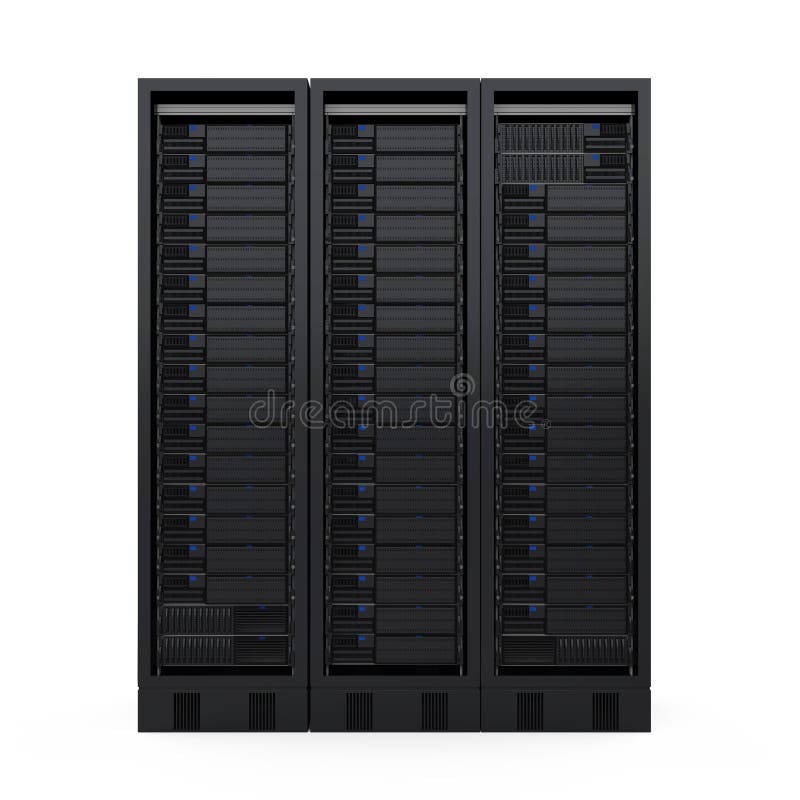 Computer Network Server Isolated Stock Illustration - Illustration of ...