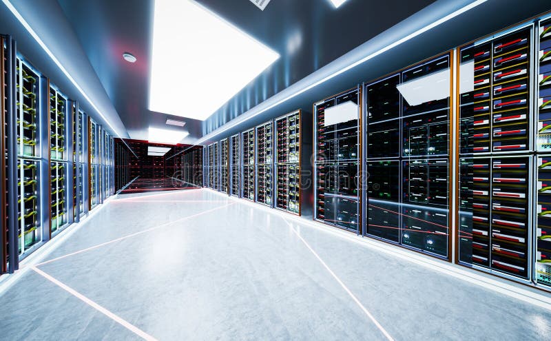 Computer Network Server Room or Data Center Stock Illustration ... Computer Network Server Room or Data Center Stock Illustration ...