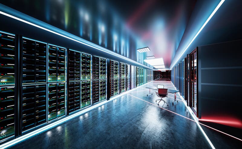 Computer Network Server Room or Data Center Stock Illustration ... Computer Network Server Room or Data Center Stock Illustration ...