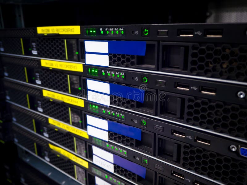 Computer Network Telecommunication Ethernet Cables Connected To ...