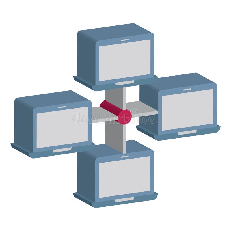 Computer Network Vector Icon Which Can Easily Modify or Edit Stock ...