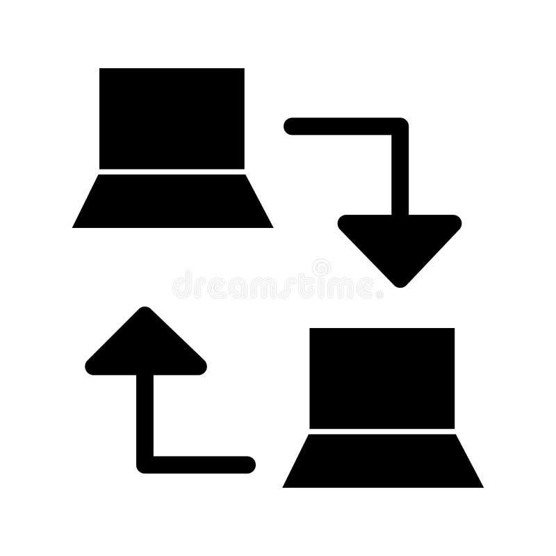 Computer Network Vector Icon Which Can Easily Modify or Edit Stock ...